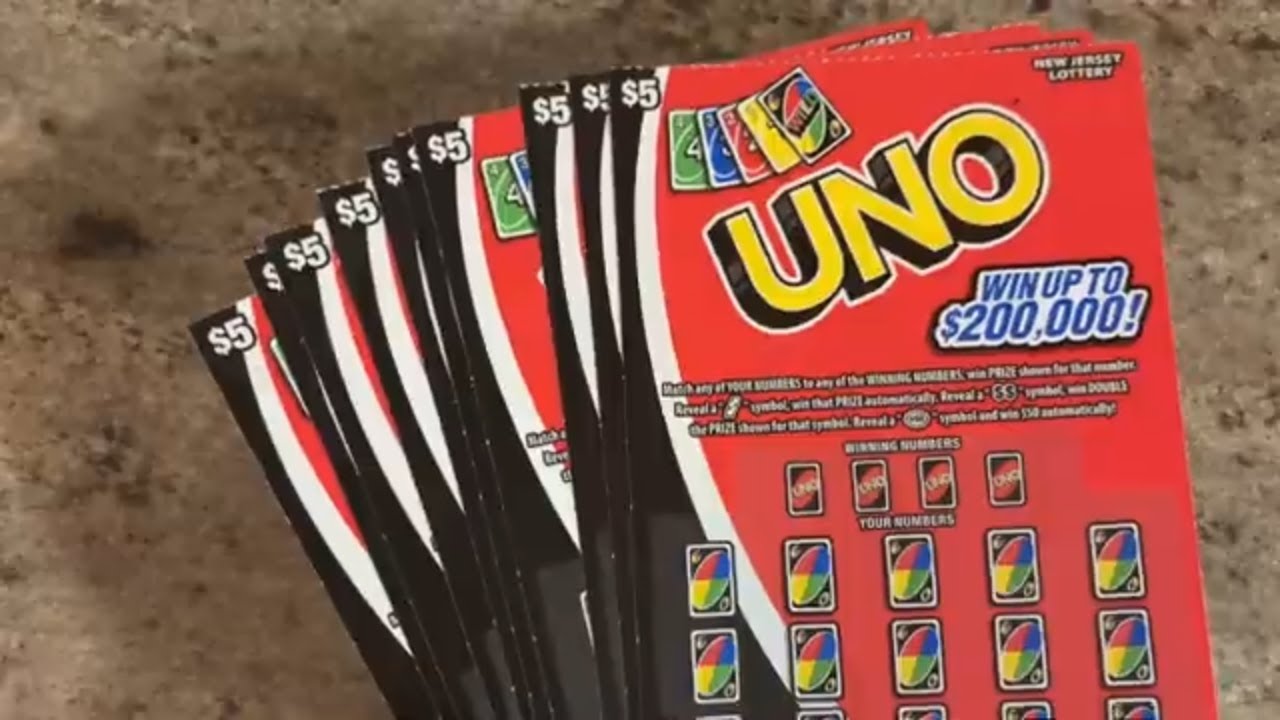 New $5 Uno Ticket - 10 in a row - NJ Lottery - YouTube