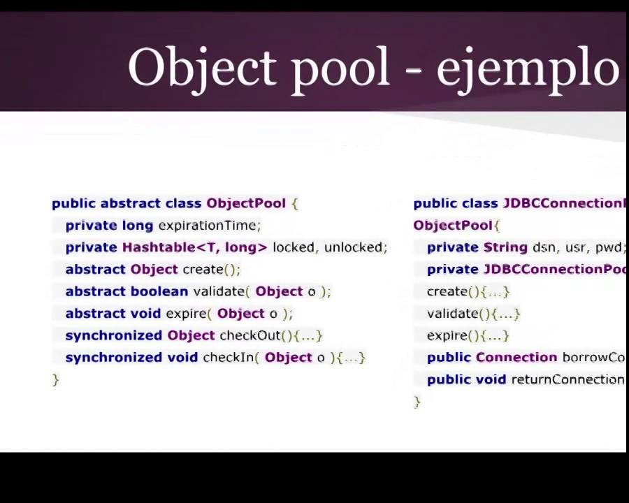 Object pool -- paradigmas - YouTube