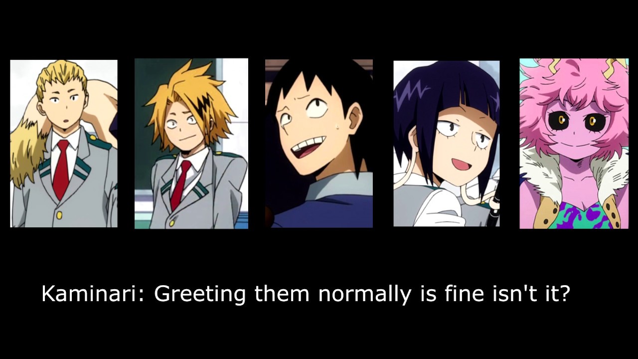 [BNHA Drama CD clip] How do we greet her parents? (ft. Ojiro, Sero ...