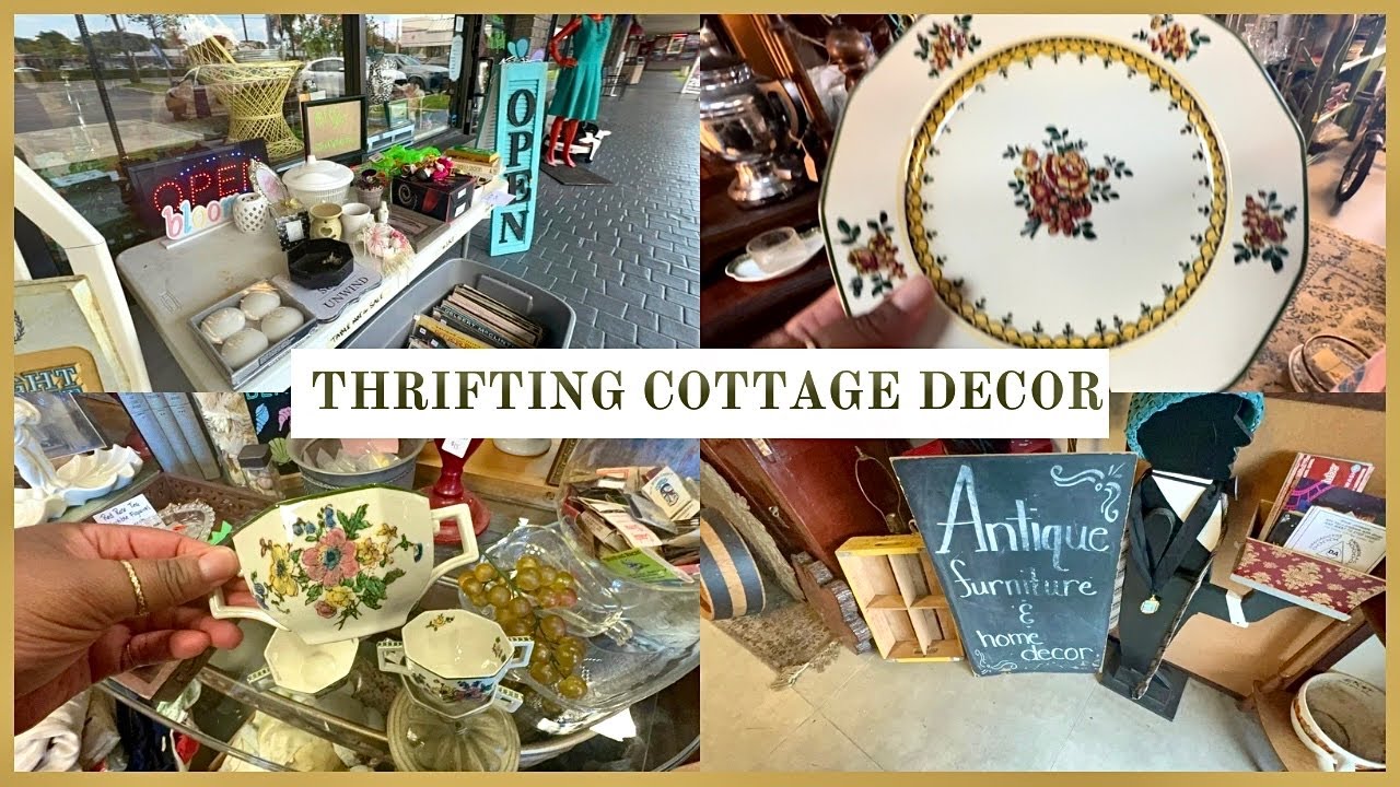 THRIFT WITH ME ☀️| thrifty garden prep, thrifting cottage home decor ...