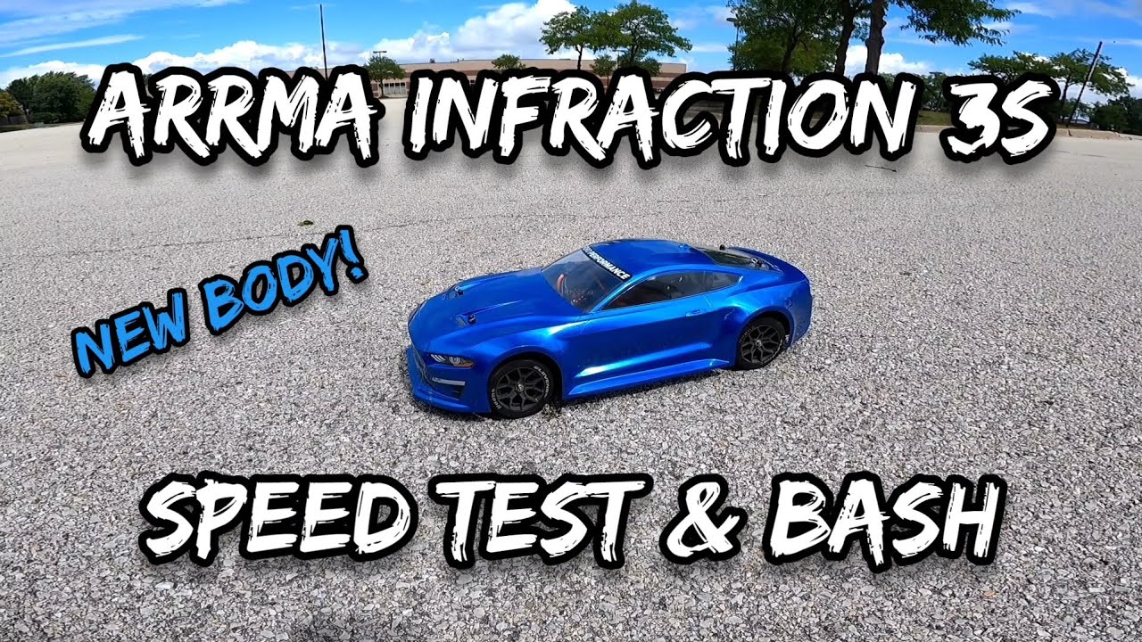 Arrma Infraction 3s gets a New Body. Speed Test & Bash! - YouTube