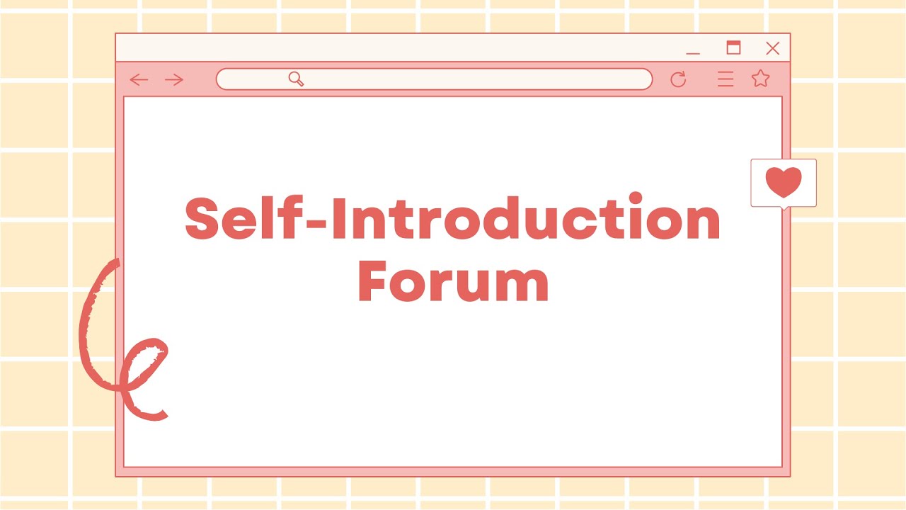 SELF-INTRODUCTION FORUM - YouTube