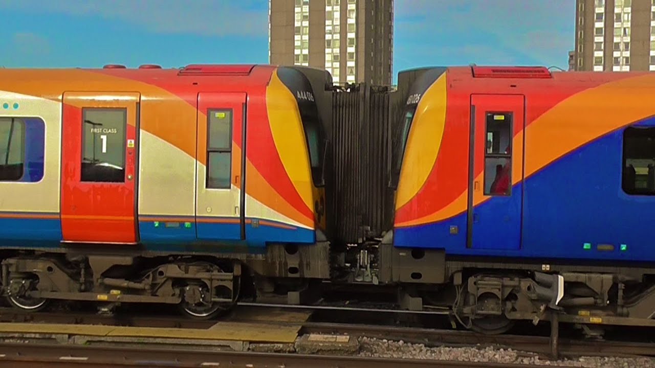 SWT 444016 + 450026 Combo At Clapham Junction On ECS To Clapham Yard ...