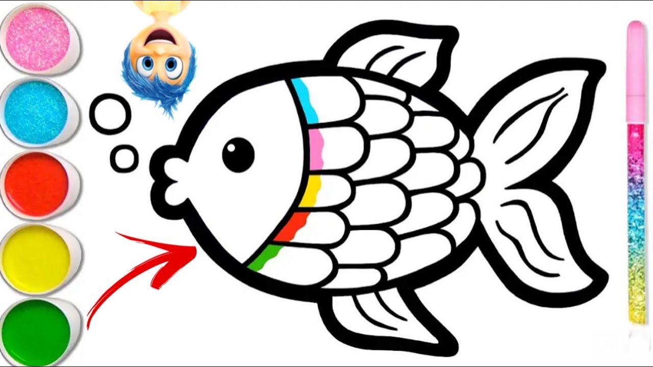 How to Draw Cartoon Fish (Fun & Easy Drawing for Kids) - YouTube
