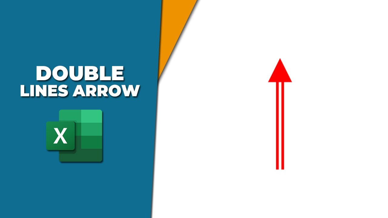 How to create double lines arrow in Excel - YouTube