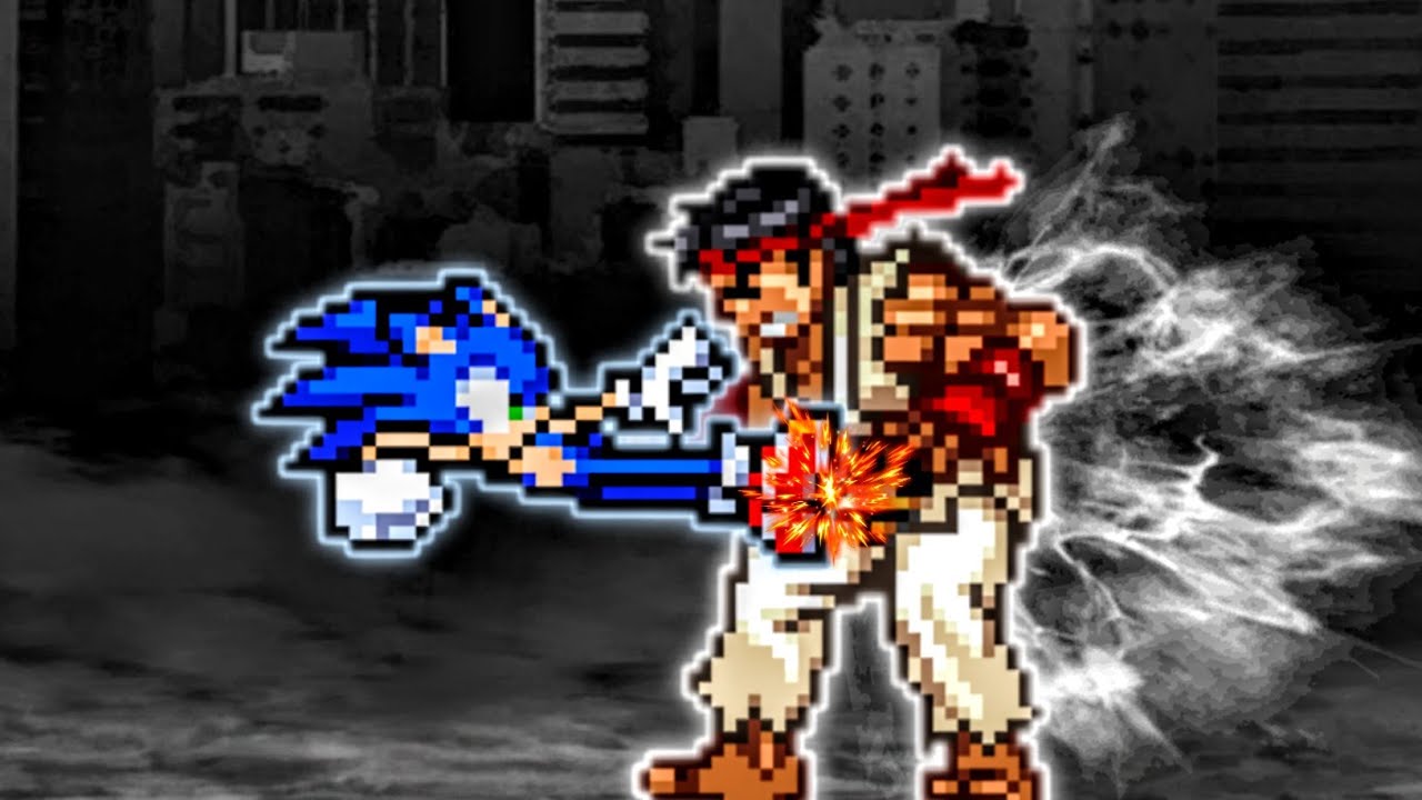Sonic Frontiers (New) VS Ryu V3 in Mugen - YouTube