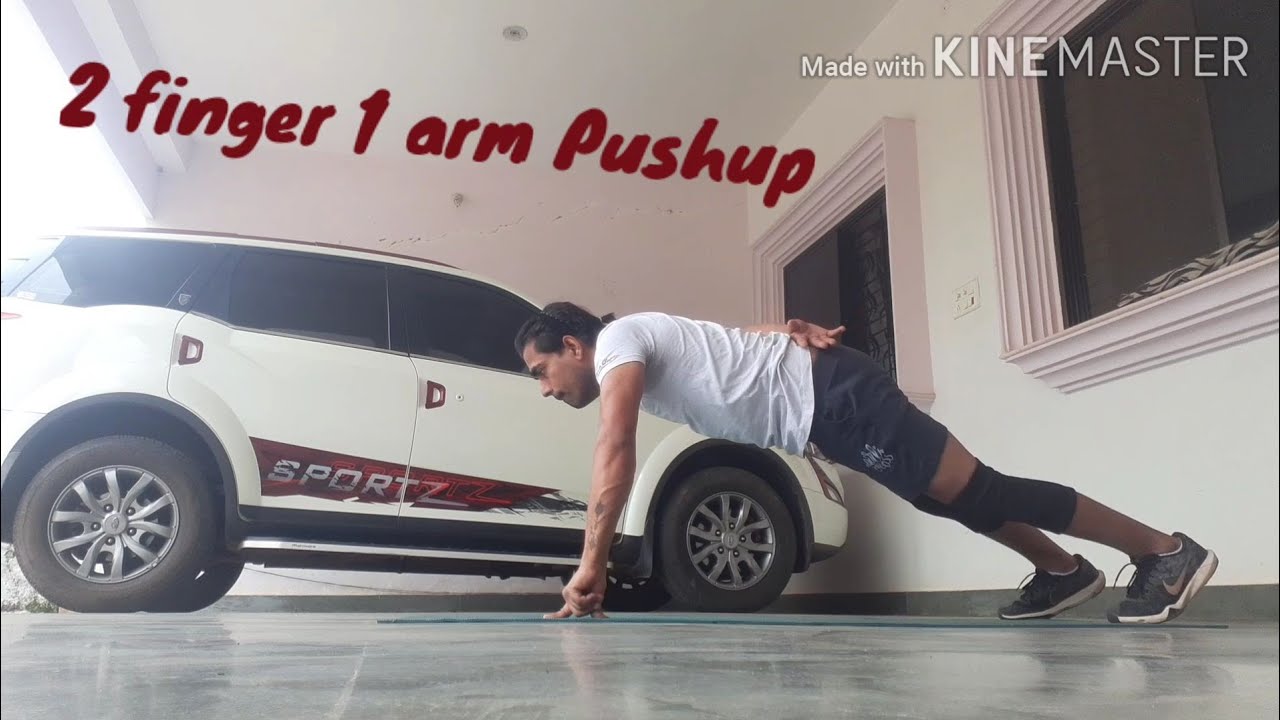 How To 2 Finger 1 Arm Pushup|Fitness|yoga - YouTube