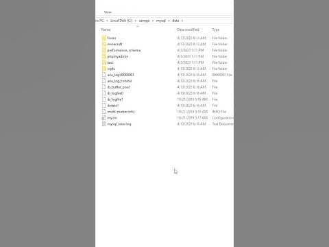 حل مشكلة ال MySQL في برنامج XAMPP MySQL shutdown unexpectedly - YouTube