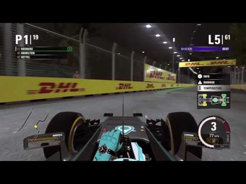 F1 2015 Video 13: Singapore GP 100% Full Race