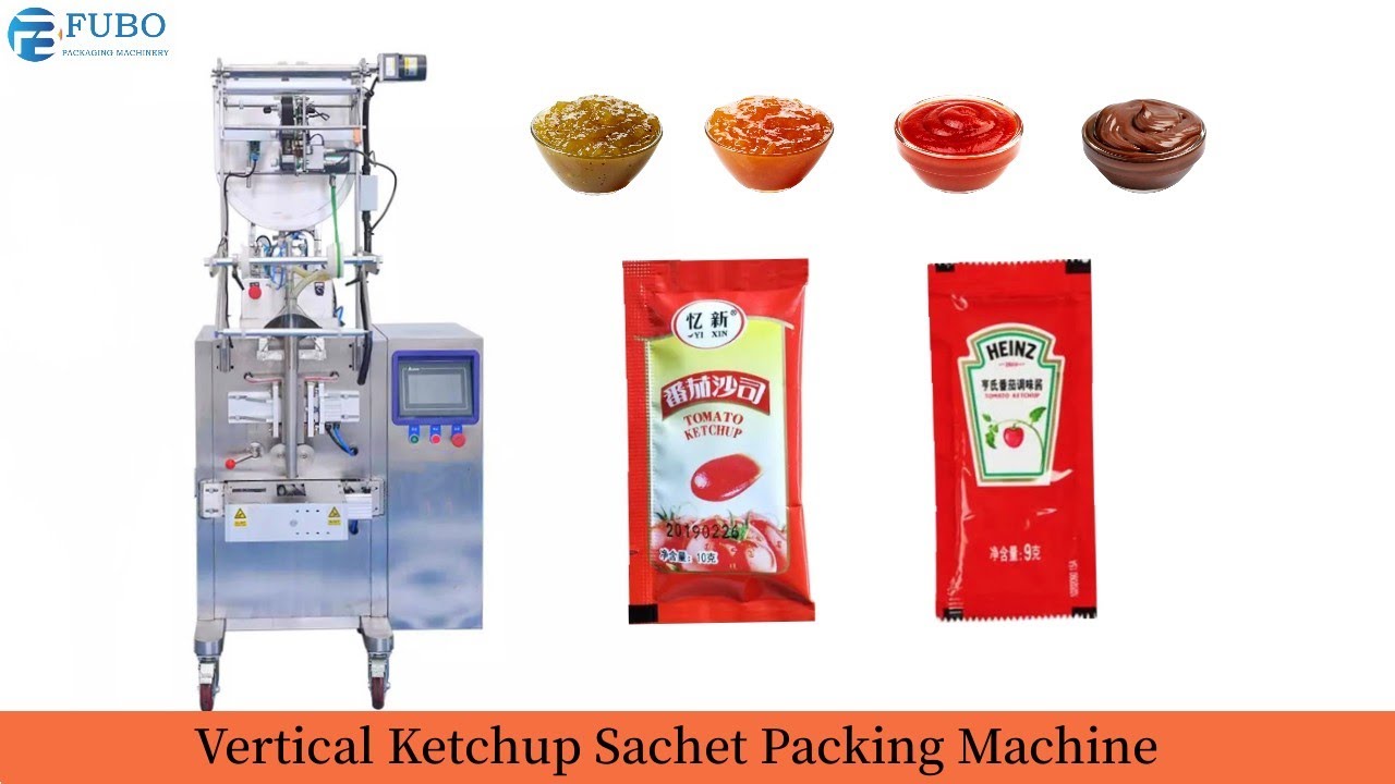 Vertical Ketchup Sachet Packing Machine - YouTube