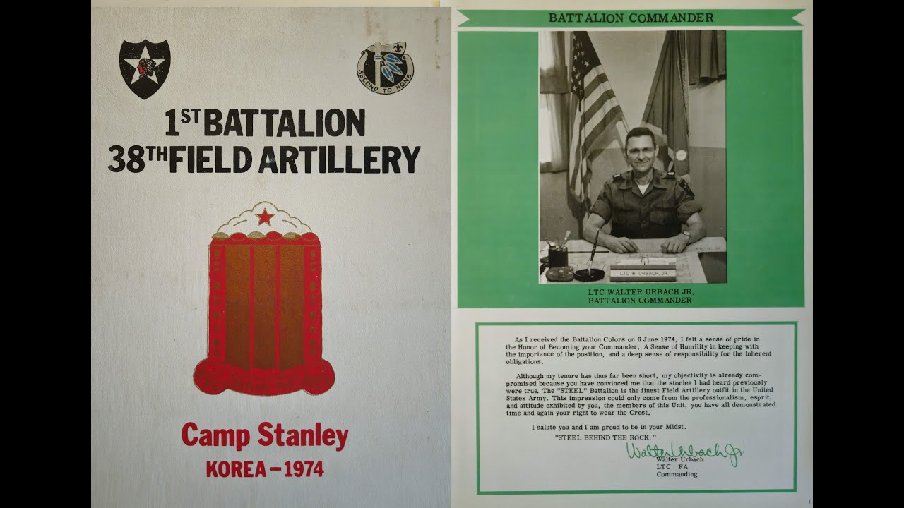 US Army 1st Battalion 38th Field Artillery Camp Stanley Korea 1974 ...
