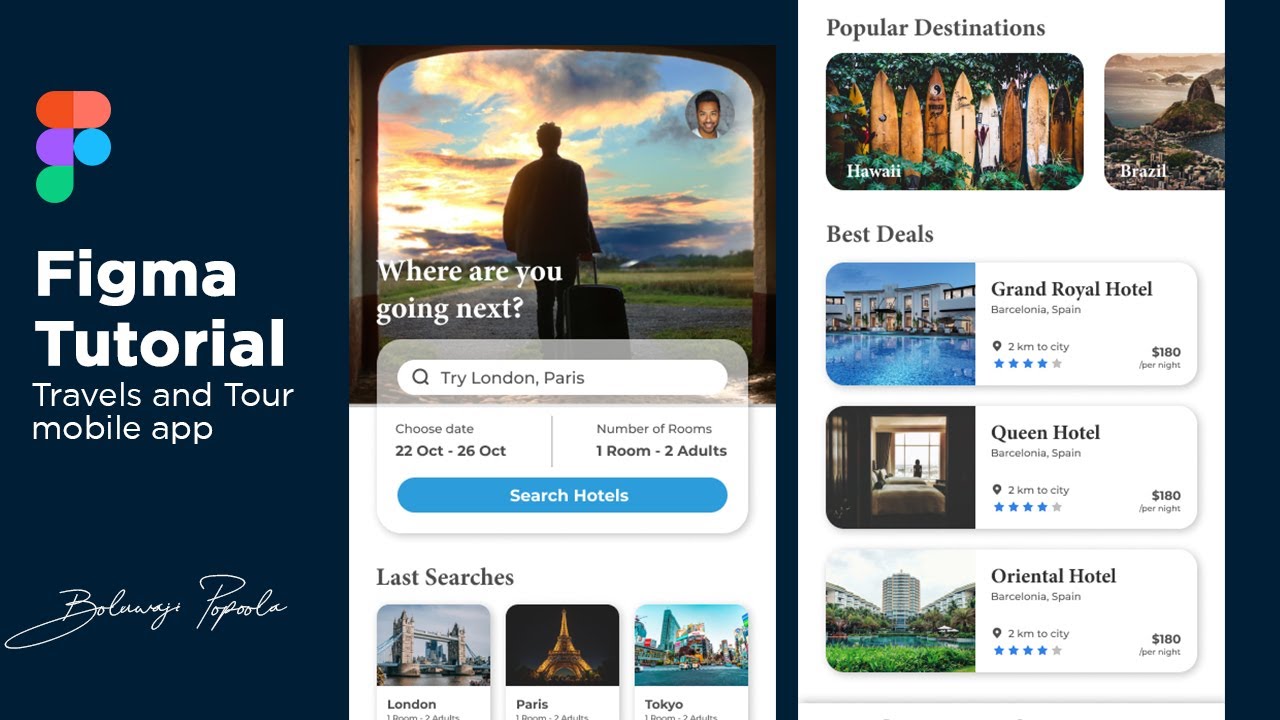 learn how to design a mobile app ui in figma / Figma mobile app ui ...