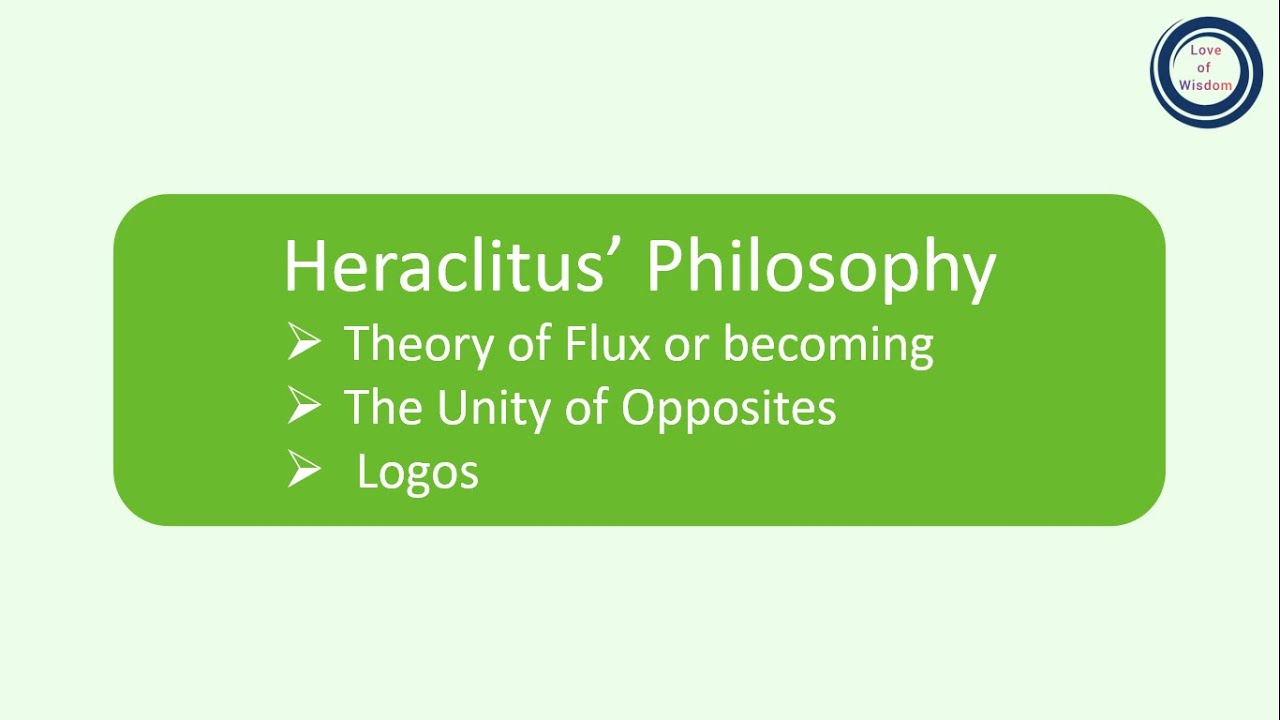 Heraclitus’ Philosophy: Theory of Flux or becoming | The Unity of ...