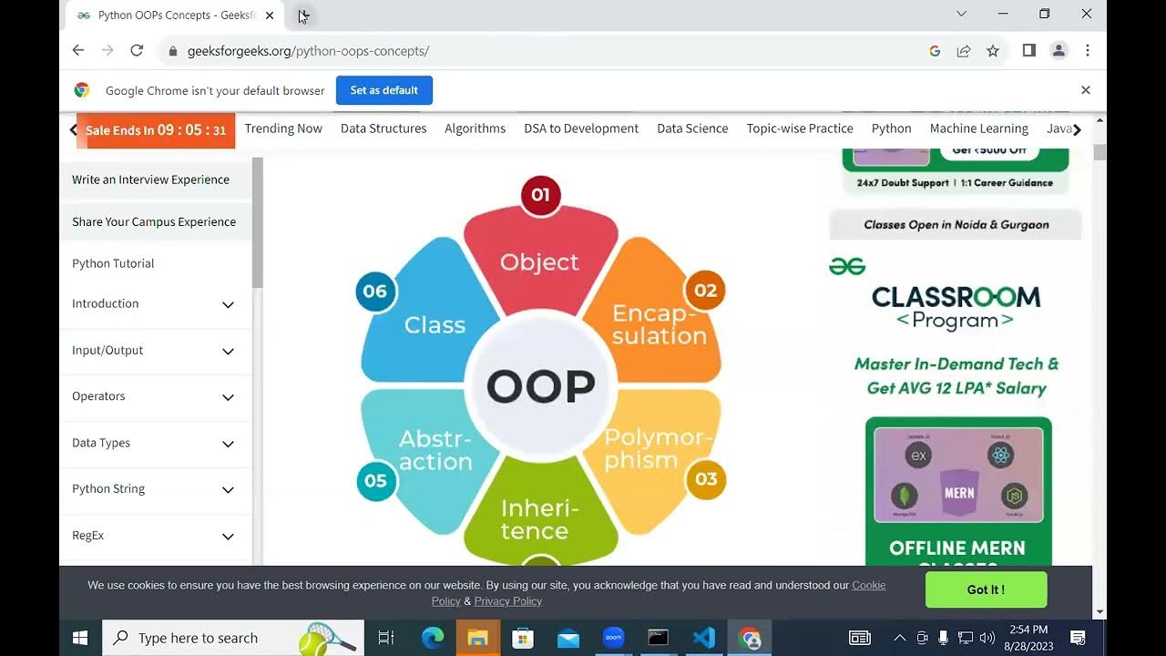 Python Object Oriented programming structure WeekDays 2 Part 1 - YouTube