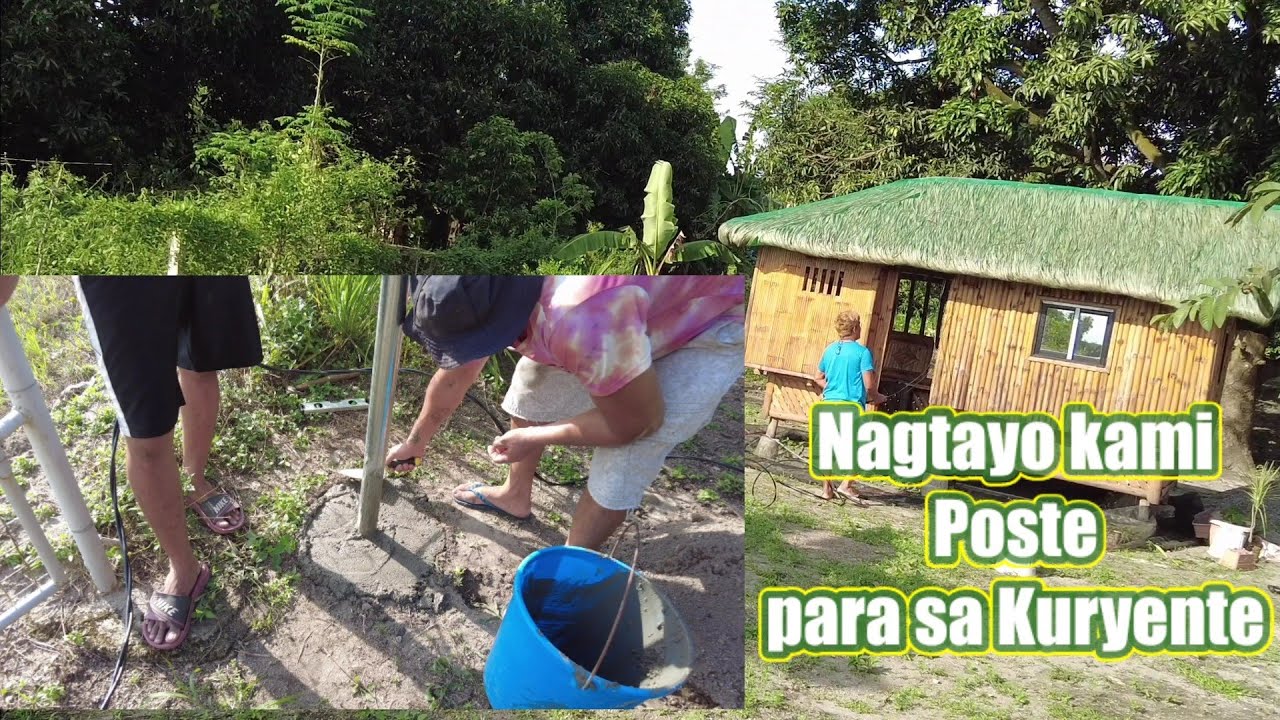 Nagtayo Kami Poste Para Sa Kuryente Ng Bahay Kubobahaykubo Youtube