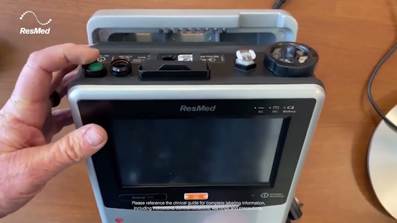 ResMed Astral - Quick Start with Double Limb Circuit - YouTube