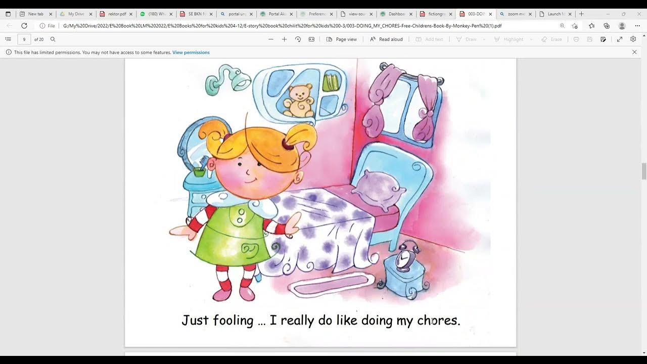 English Picture Book (1): Doing My Chores by T. Albert - YouTube