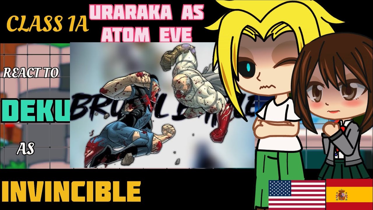 (🇺🇸/🇪🇸)Class 1A react to Deku as Invincible |AU| Part 2| BNHA/MHA ...
