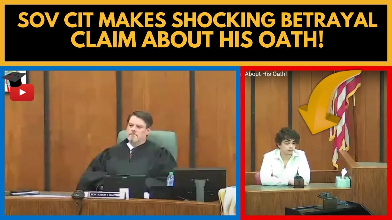 Sov Cit Makes SHOCKING Betrayal Claim About His Oath! - YouTube