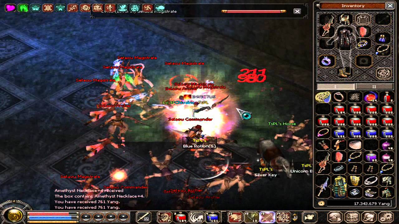 Metin2 UK TsPL getting 97 and 98lvl - YouTube