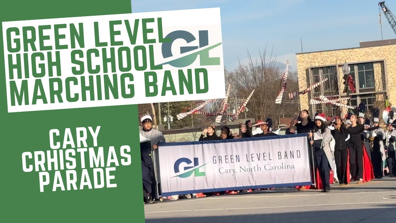 Green Level High School Marching Band - Cary Christmas Parade - YouTube
