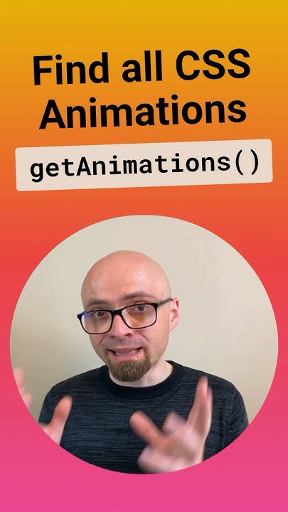 Play/Pause All CSS Animations on a Page Using DevTools Console - YouTube