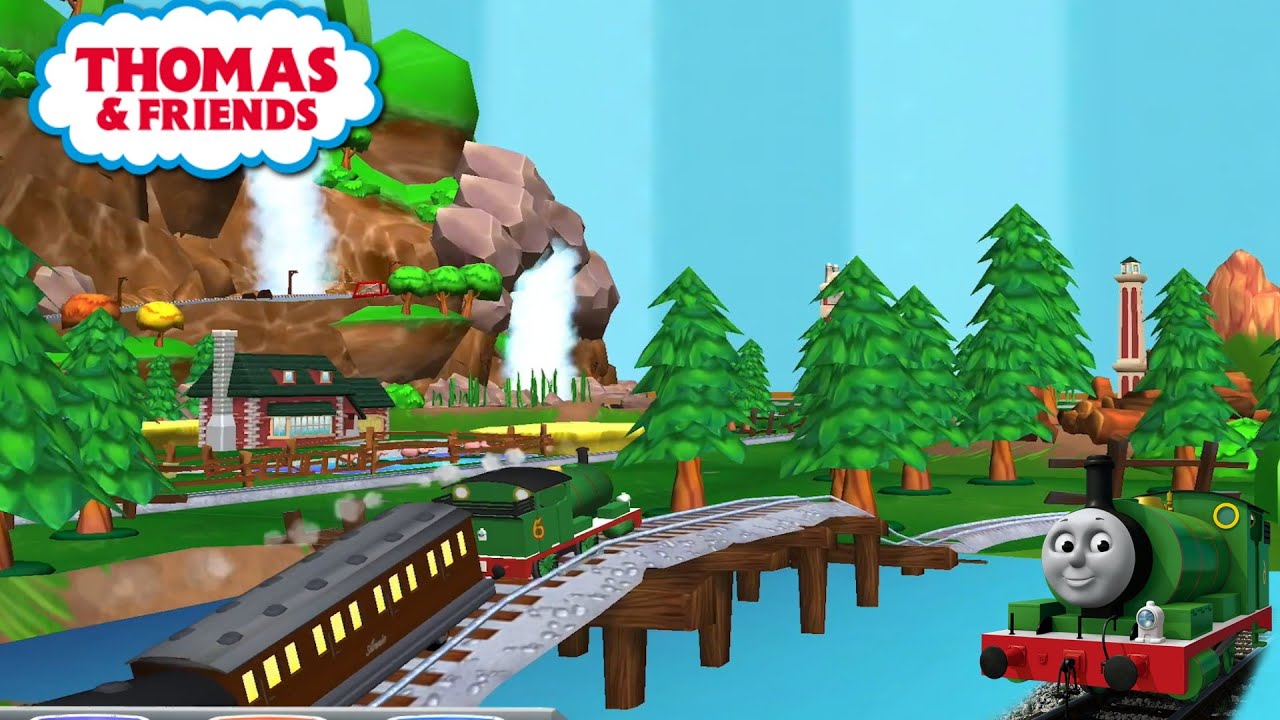 El tren thomas y sus amigos - La locomotora Percy viaja a las vías ...