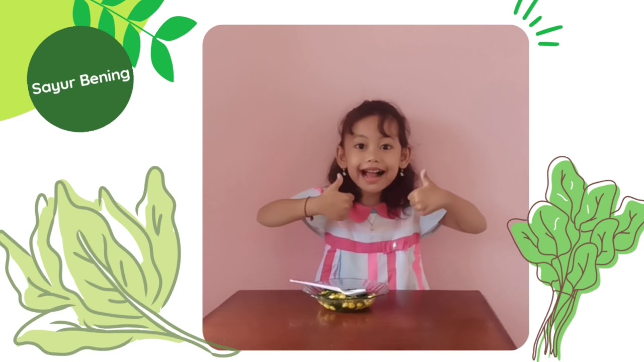 Mengecap Daun Bayam dan Menulis Kata 'bayam' - YouTube