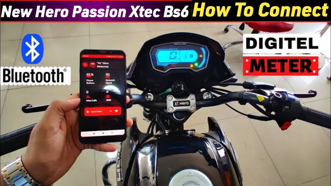 Hero Passion Xtec Bluetooth Connection Bs6 / passion xtec digital meter ...