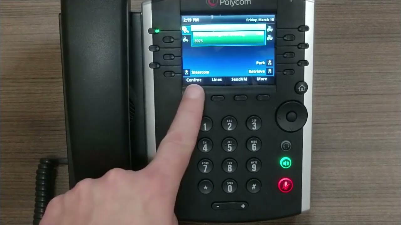 Polycom VVX-411 - Conference Calling - YouTube