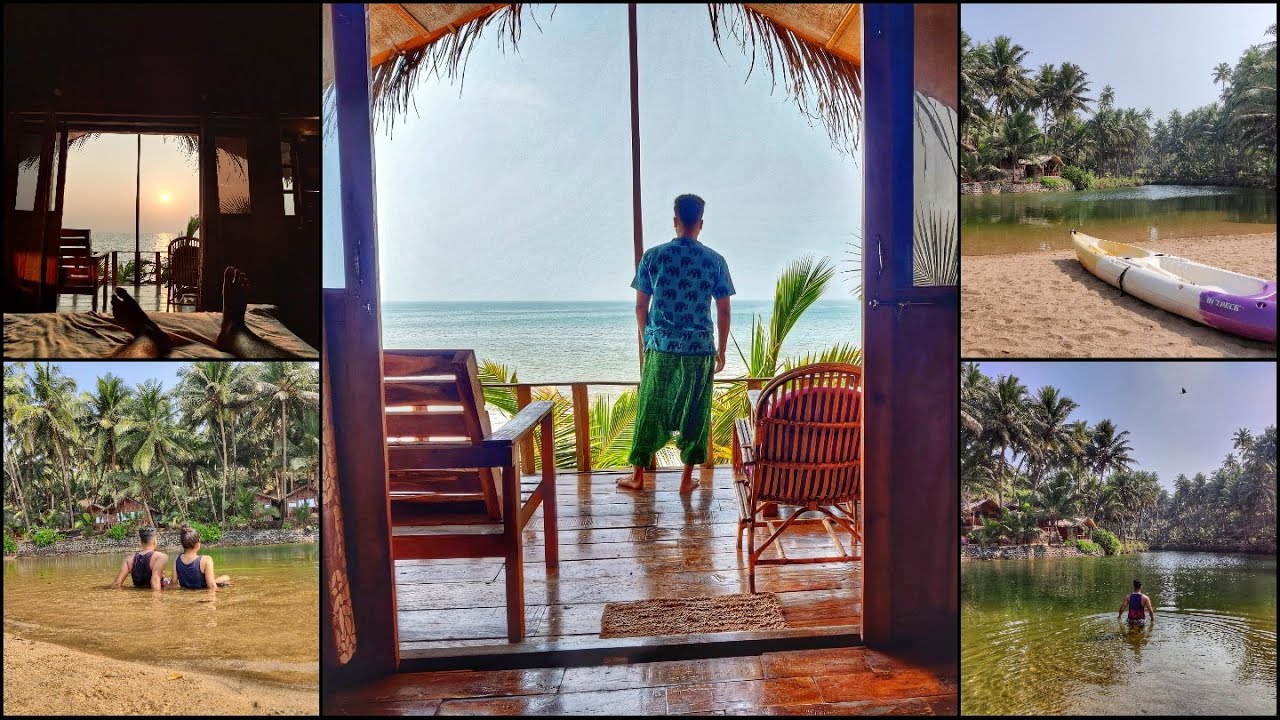 Most Beautiful Beach in Goa || Cola beach 🏖️ || Blue Lagoon Resort vlog ...