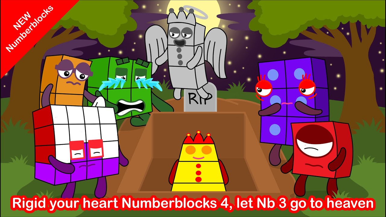Rigid your heart Numberblocks 4, let Nb 3 go to heaven | Numberblocks ...