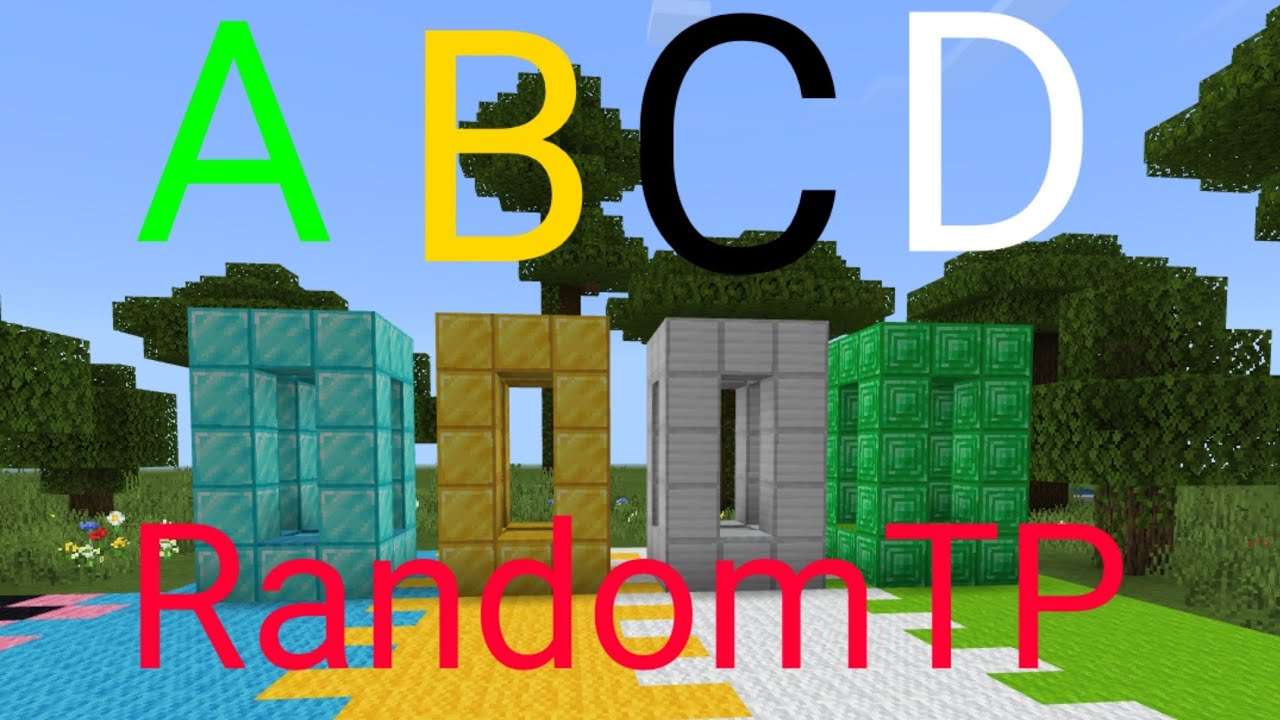 How to teleport to a random place inMinecraft - YouTube