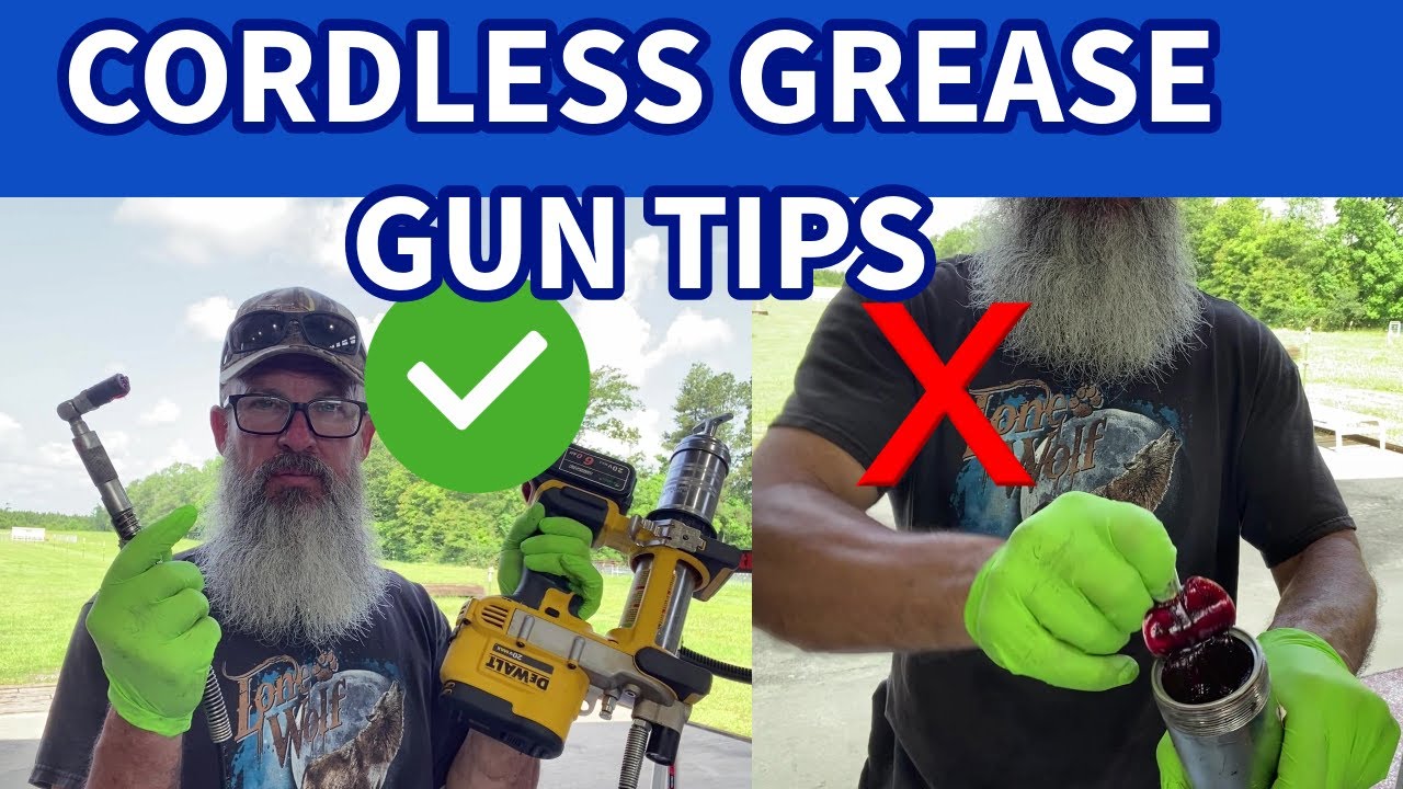 Grease Cartridge Replacement Made Easy Cordless Grease Gun Tip - YouTube