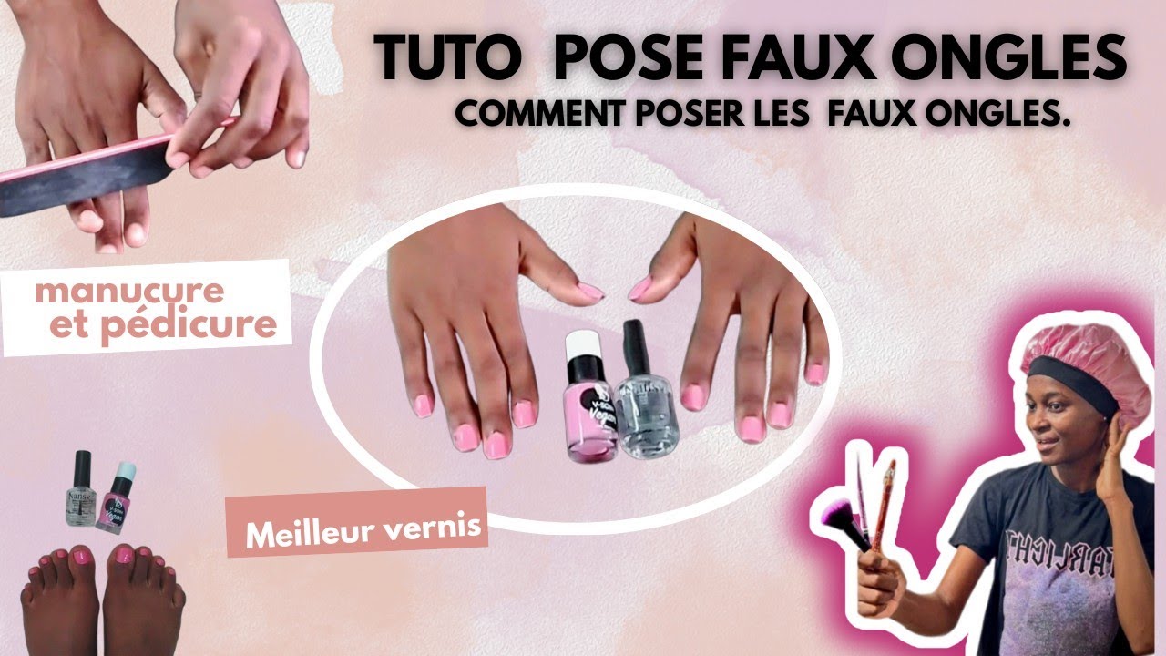 TUTO POSE FAUX ONGLES COMMENT POSER LES FAUX ONGLES #nails #tuto # ...