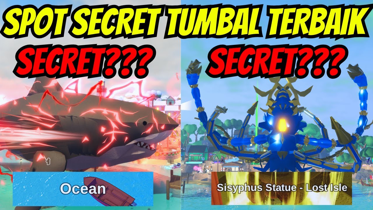 SPOT TERBAIK MENCARI SECRET TUMBAL OCEAN VS SISYPHUS FISH IT ROBLOX ...