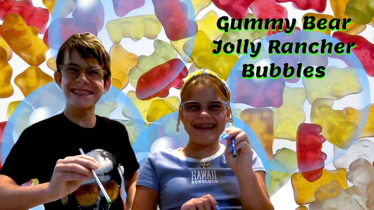 GLASS BLOWING JOLLY RANCHER and GUMMY BEAR BUBBLES - YouTube