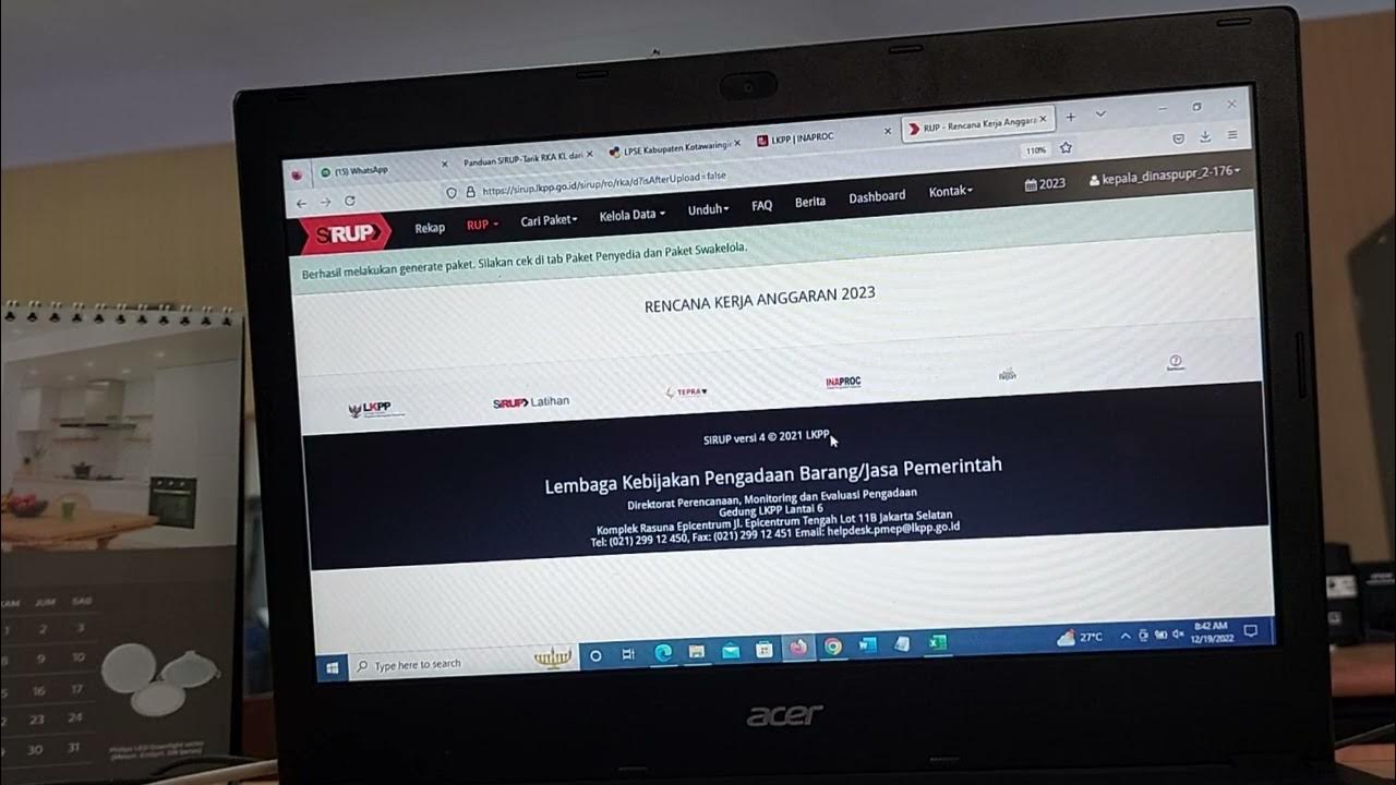 tutorial input rup 2023 - YouTube