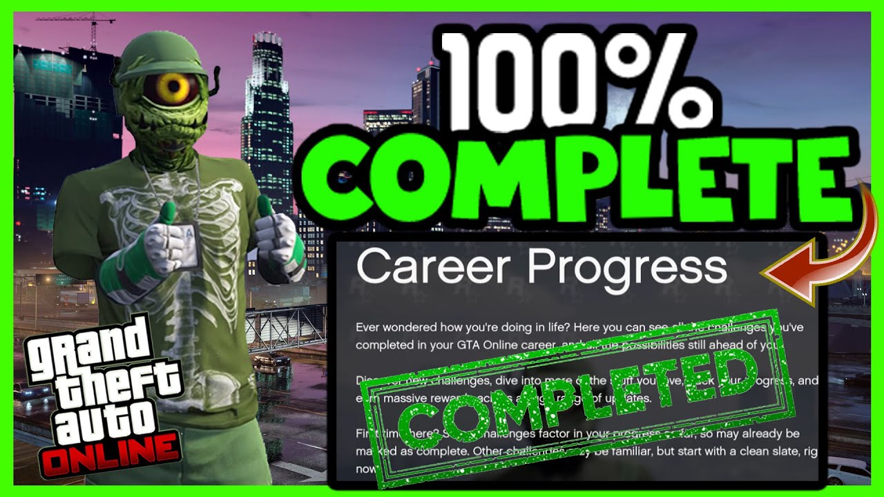 I COMPLETED ALL Career Challenges in GTA Online (PS5)! 🚨 100% DONE ...