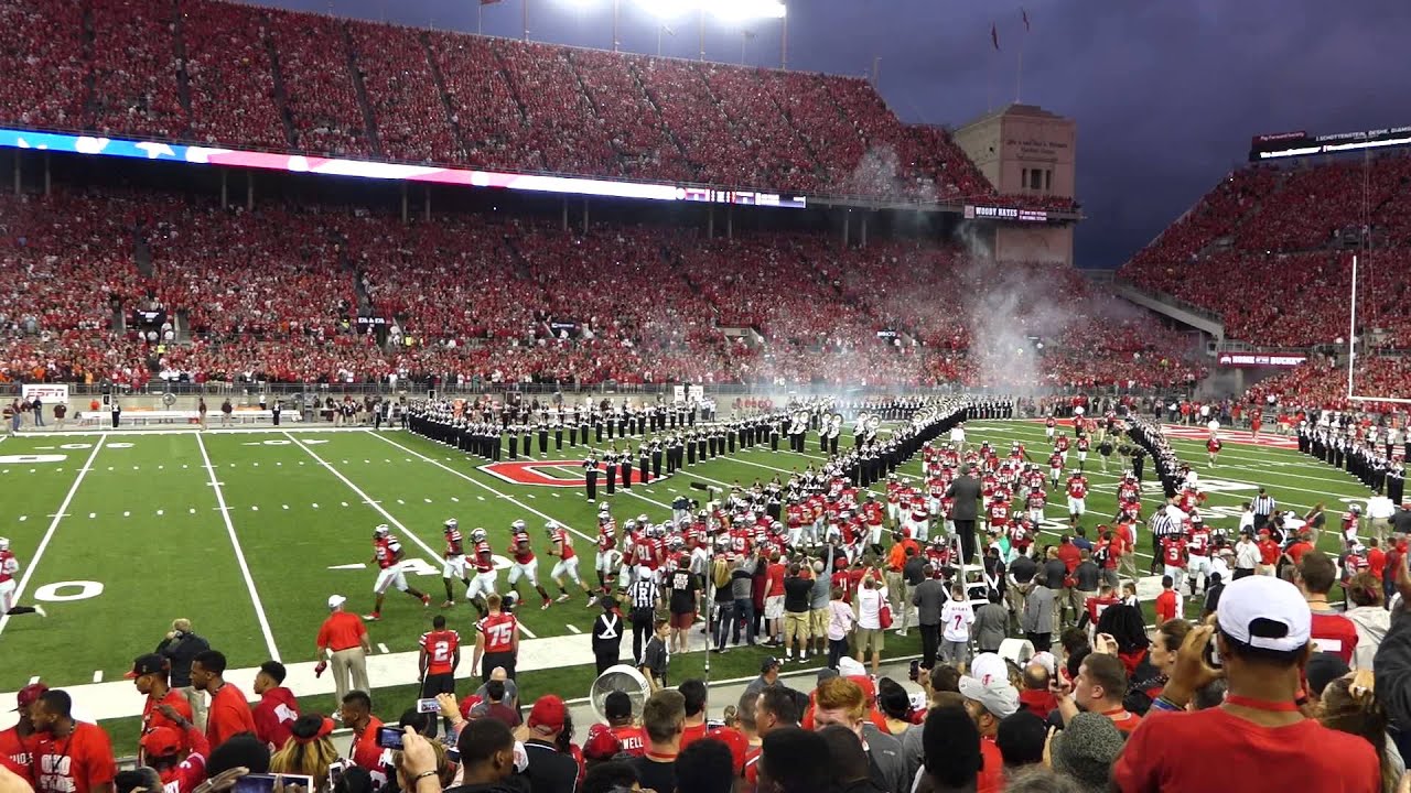 OSUMB 9 6 2014 Pregame Part 2 OSU Team Enters the field - YouTube