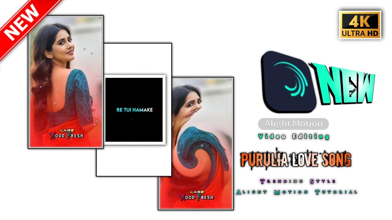 Purulia old love song status video editing alight motion | New style ...