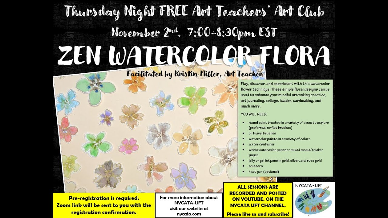 ZEN WATERCOLOR FLORA - YouTube