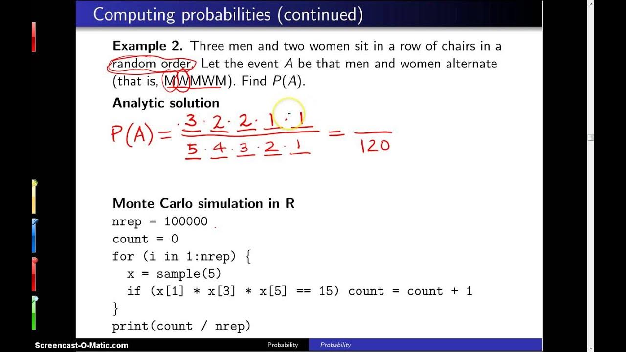 Computing probabilities -- Example 2 - YouTube