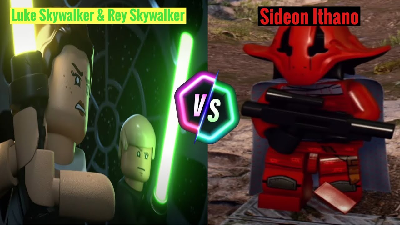 Lego Star Wars: TSS - Luke Skywalker & Rey Skywalker Vs Sideon Ithano ...