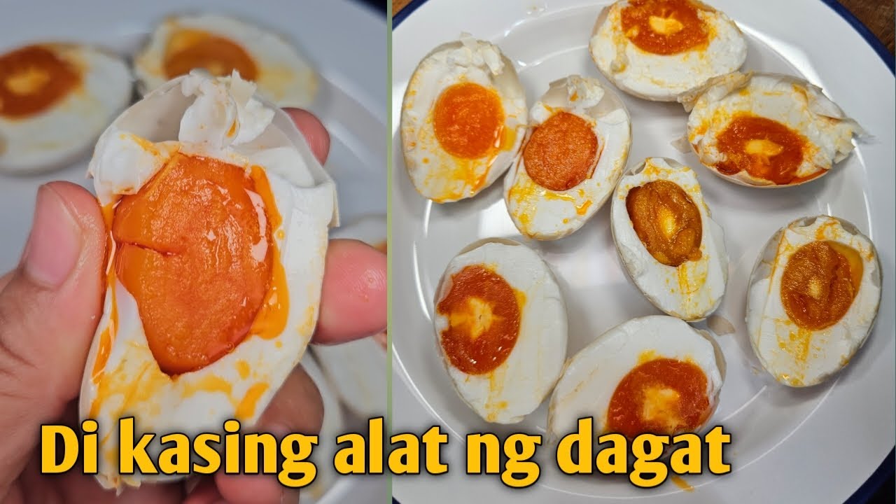 Paano gumawa ng itlog na maalat na nagmamantika - YouTube