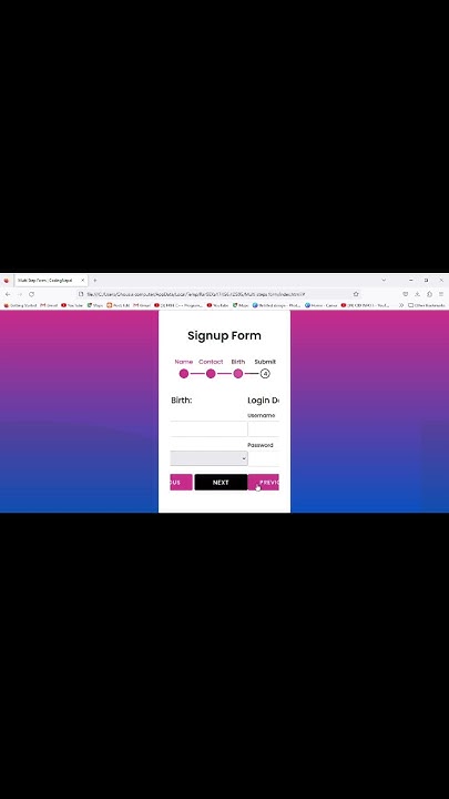 How To Create Login Form Using Html And Css And Js Html Htmlcss Coding Youtube