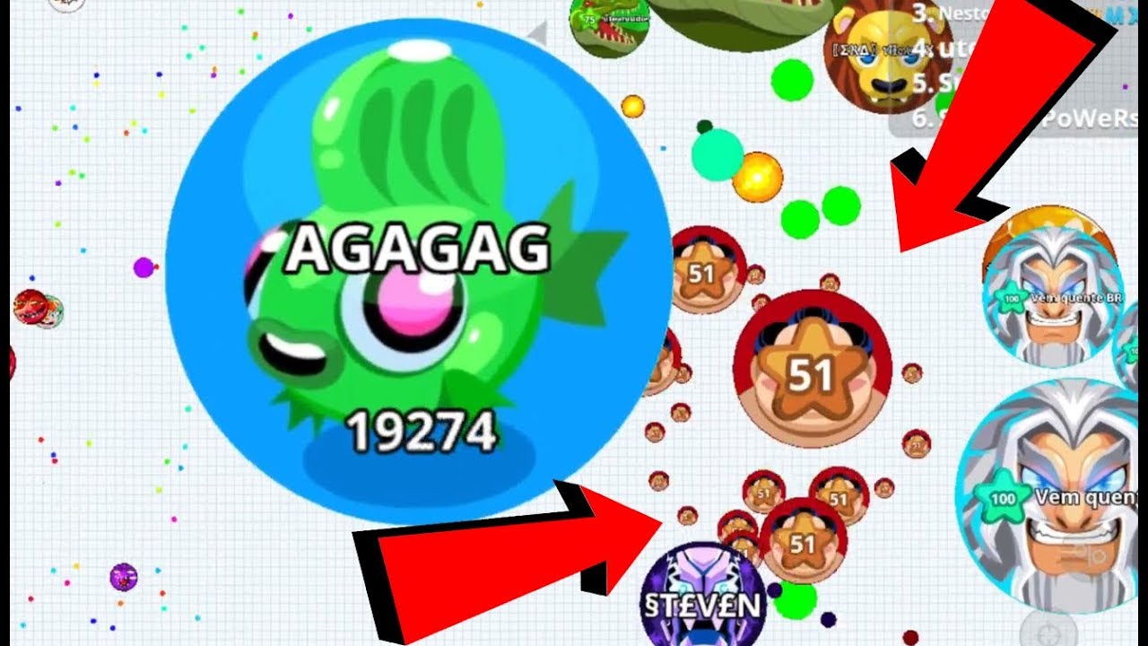Agar.io Solo Biggest Fish Epic Take Over Pro Dominating Agar.io Mobile ...
