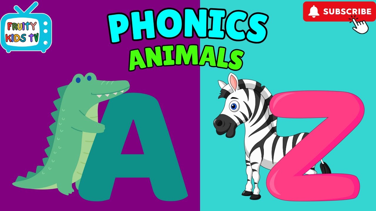 Phonics Animal Song A to Z with Sounds | Animal Song | Learning Animal ...