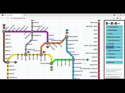 Metro Map Maker: Episode 1 - My Fictional Subway Map - YouTube