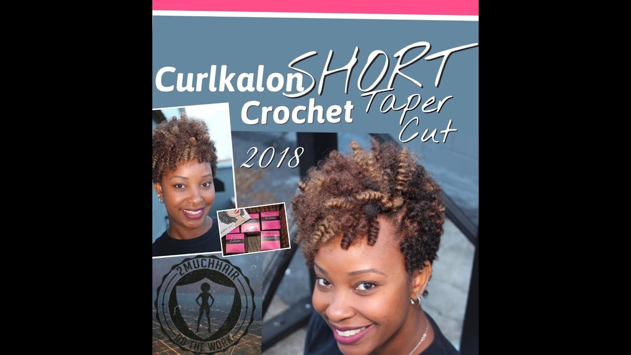 Curlkalon Crochet Short Taper Cut - YouTube